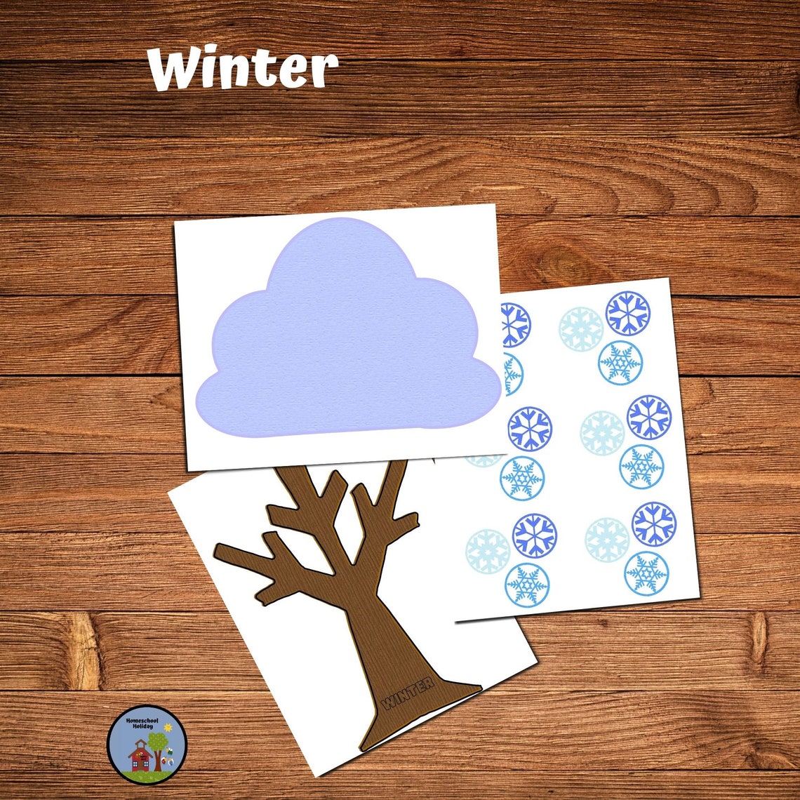 Four Seasons Tree Craft Template PDF - Homeschool Curriculum - Etsy