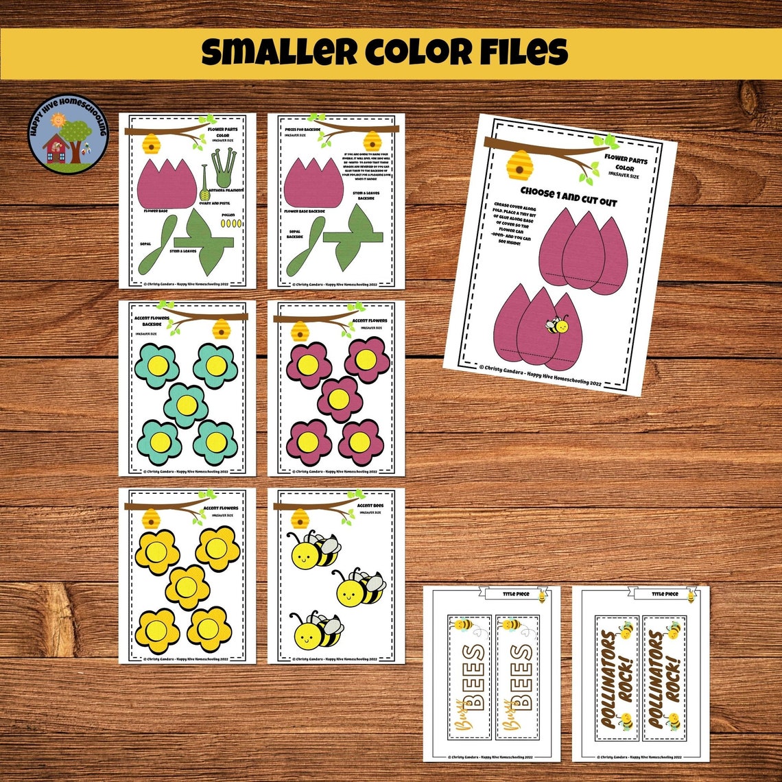 Bees, Flowers, & Pollination Printable Curriculum Lessons - Etsy