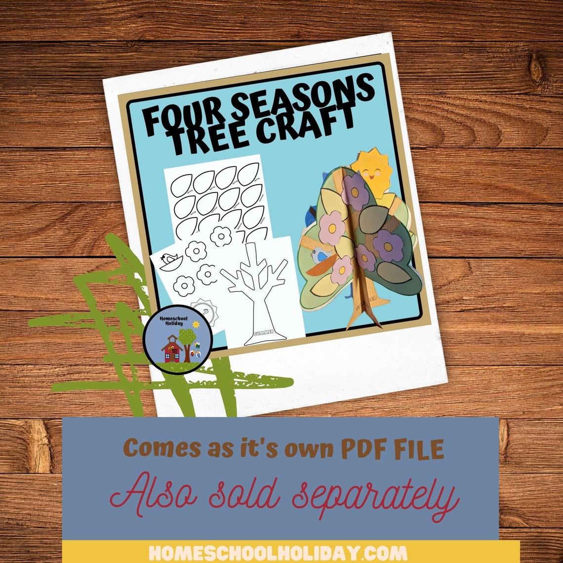 Lapbook for Seasons of the Year With Craft - Homeschool Curriculum - Etsy