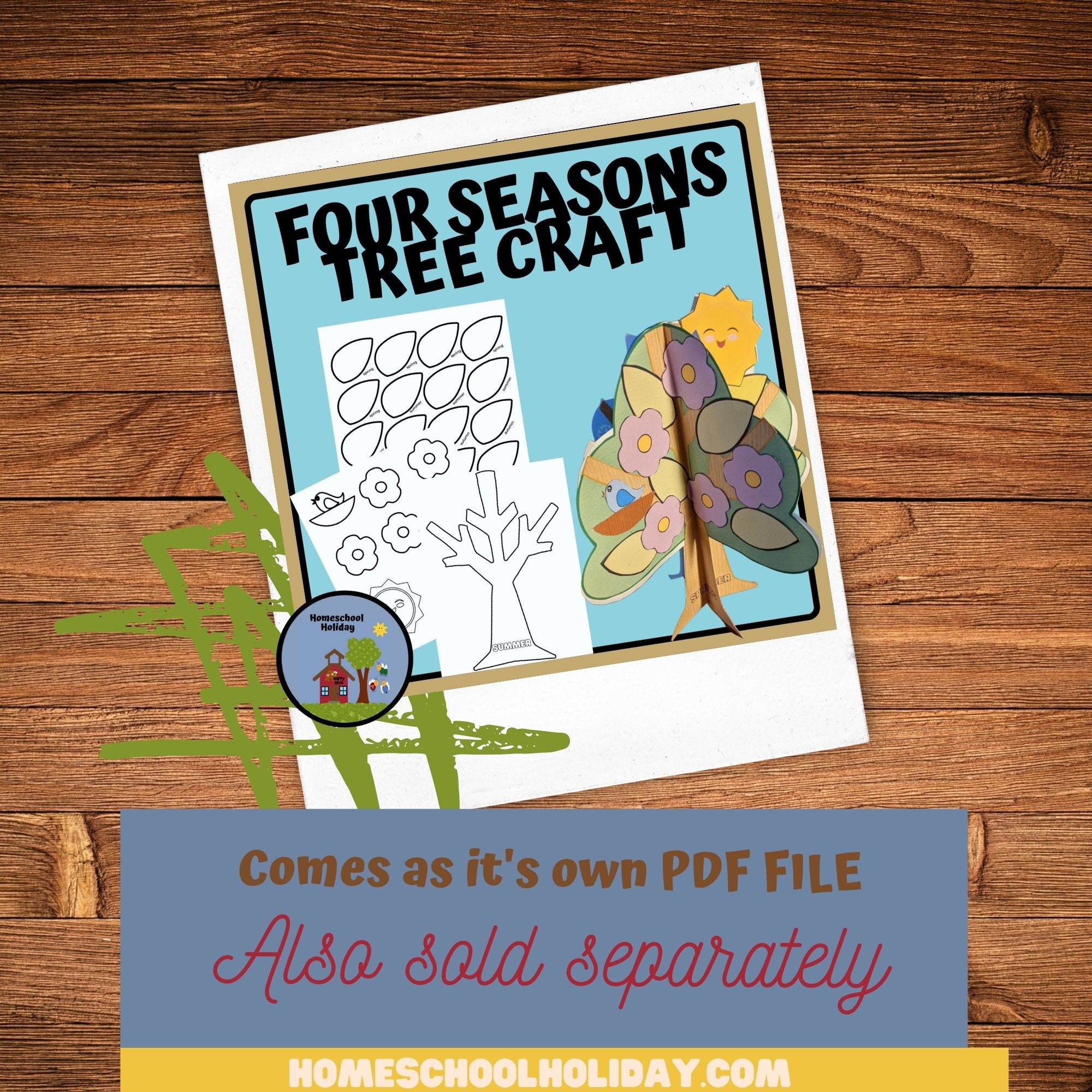 Lapbook for Seasons of the Year With Craft - Homeschool Curriculum - Etsy