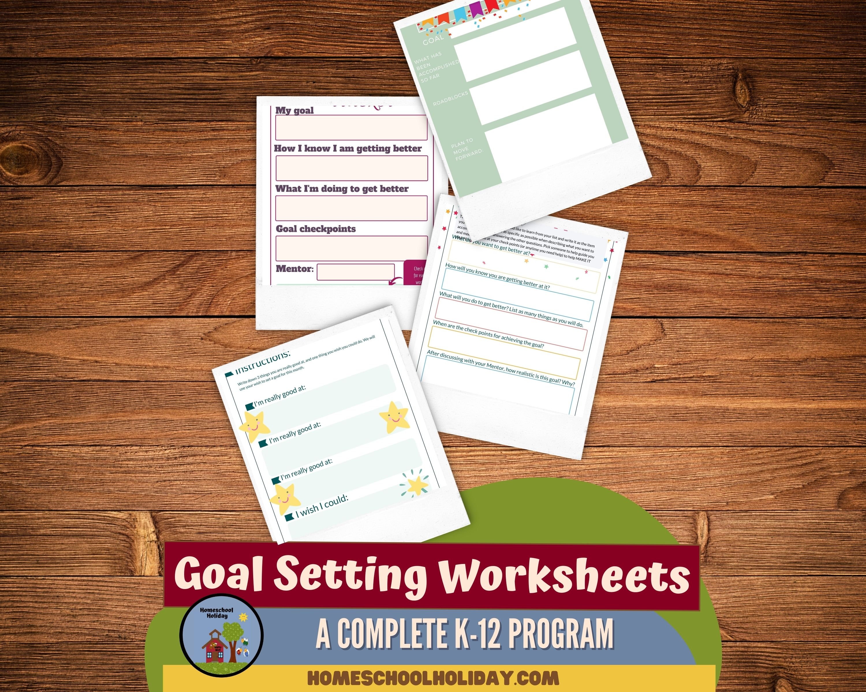 Goal Setting Template Students- Homeschool Curriculum - Etsy