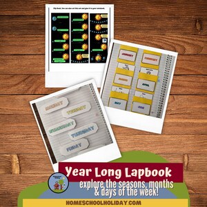 Lapbook for Seasons of the Year With Craft - Homeschool Curriculum - Etsy