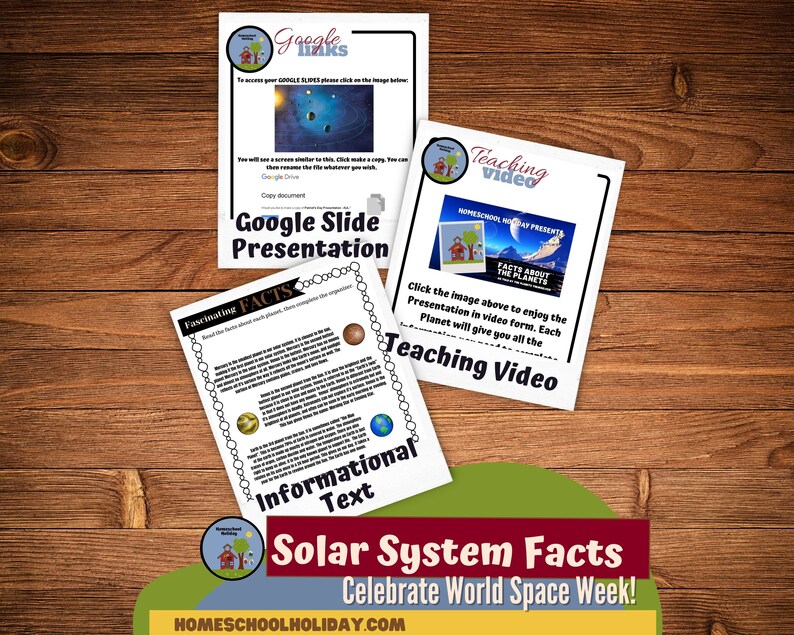 Lesson Plan About the Solar System for Homeschool or Classroom Use! - Etsy