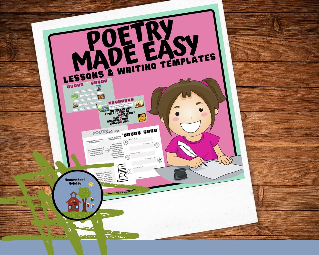 Poetry Writing Lessons- Homeschool Curriculum Printables - Etsy