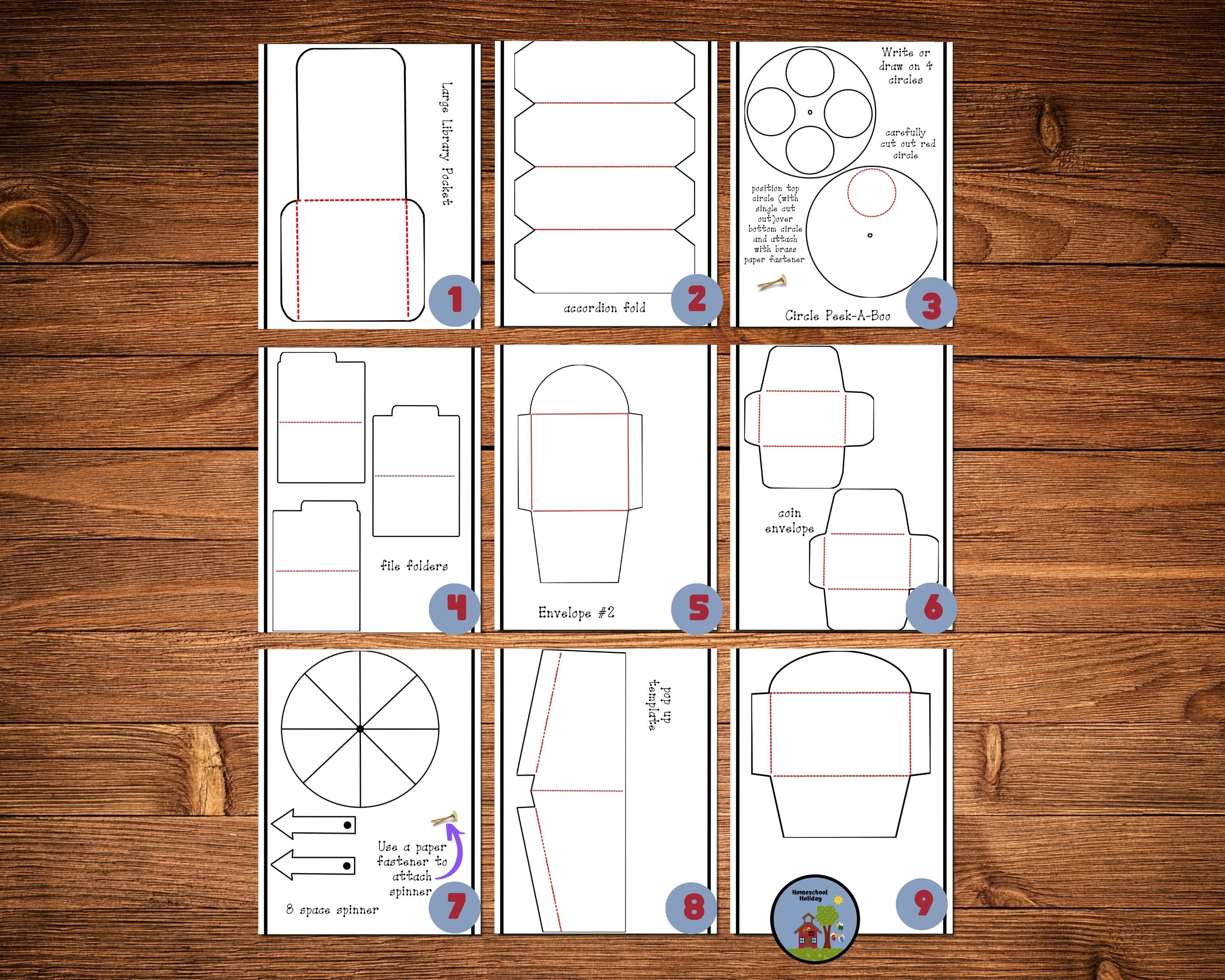 Interactive Notebook & Lapbook Template Pack- Homeschool Curriculum - Etsy