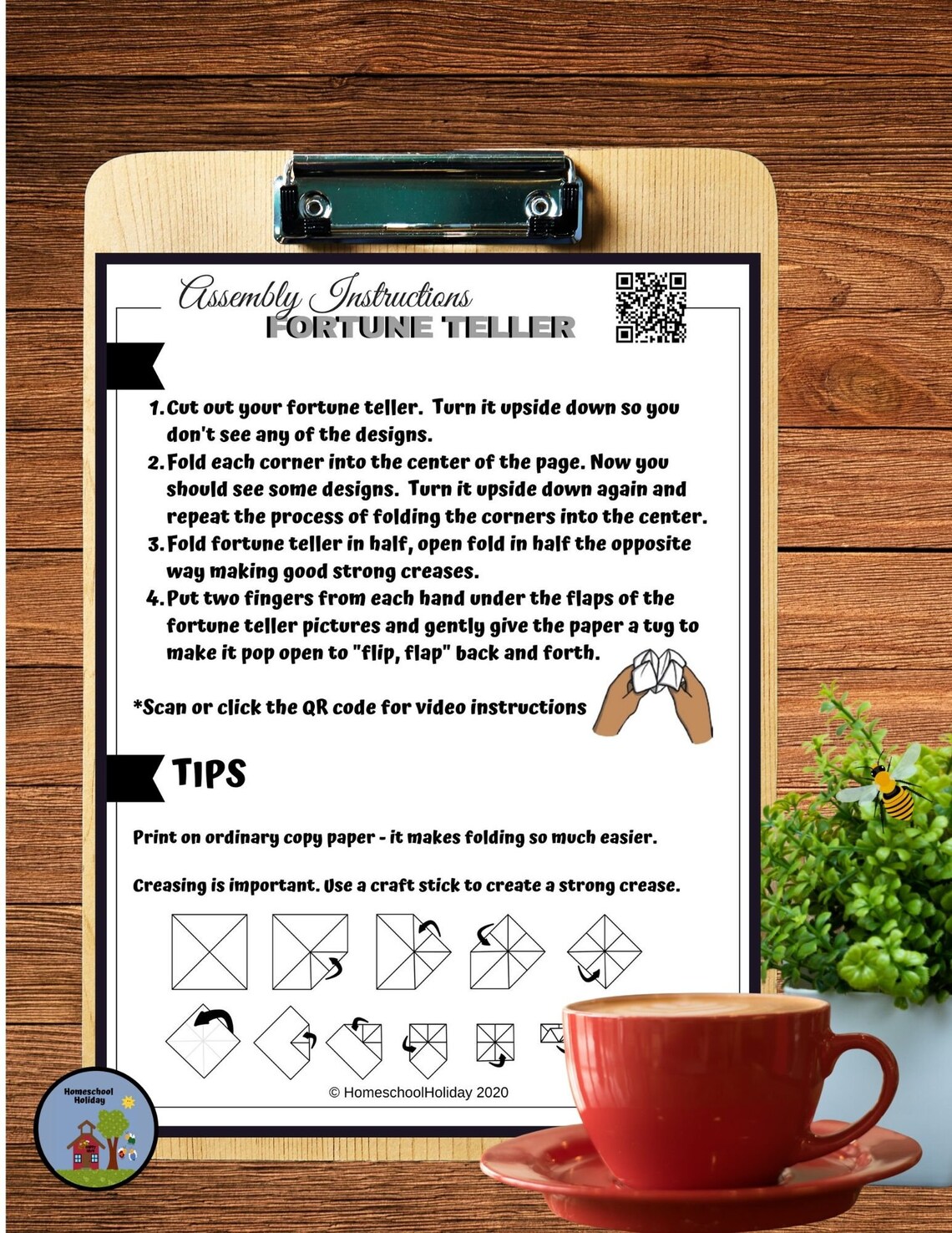 Paper Fortune Teller Set of 17 Holiday and Educational - Homeschool ...