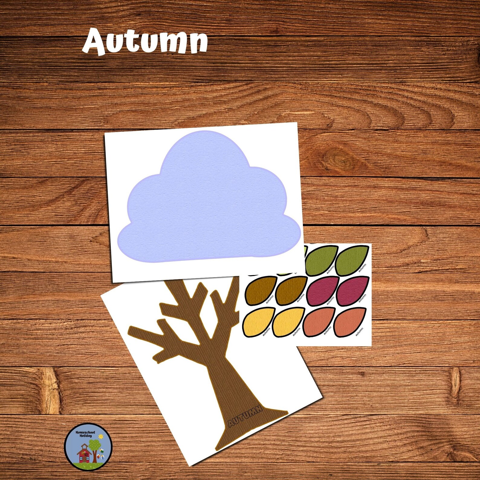 Four Seasons Tree Craft Template PDF - Homeschool Curriculum - Etsy