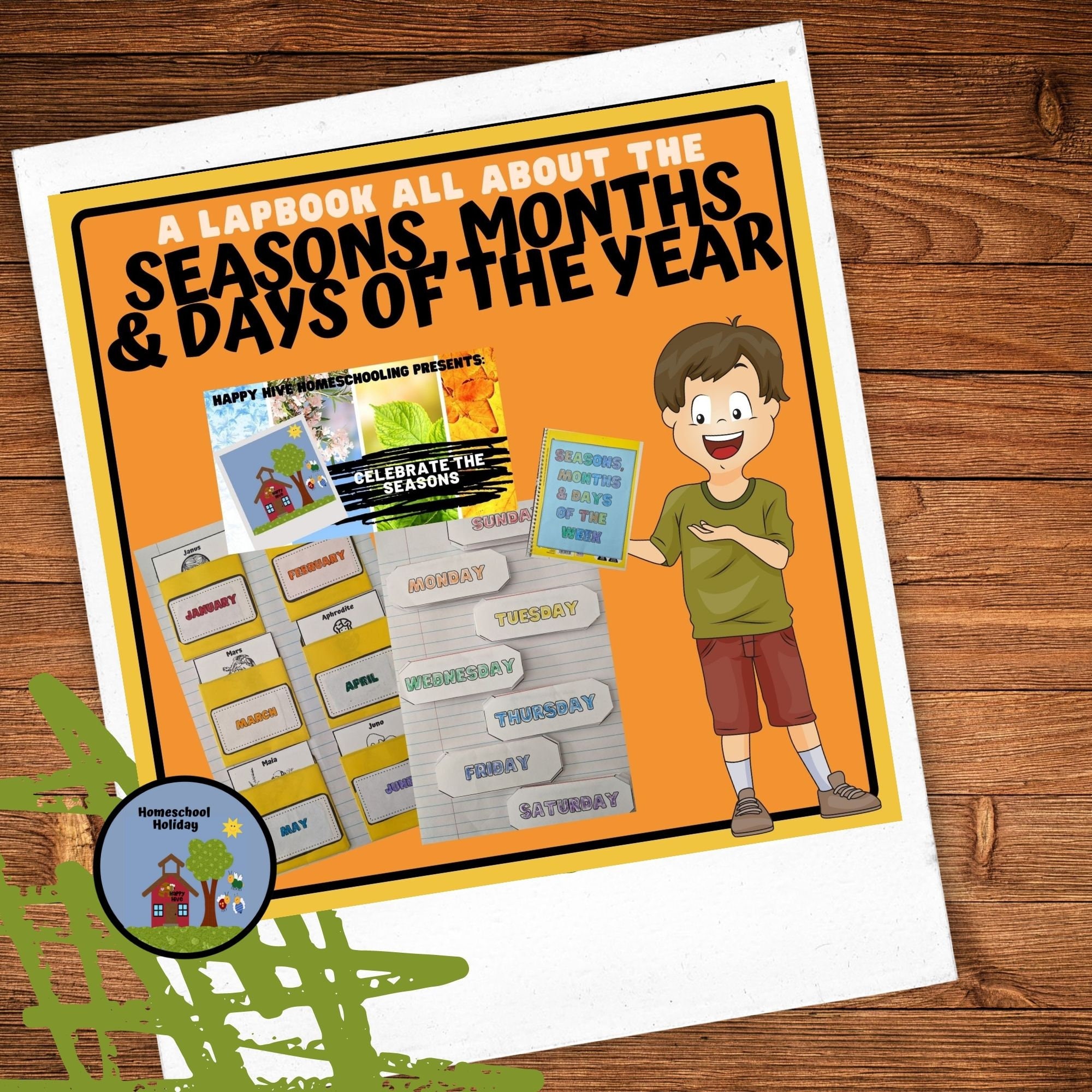 Lapbook for Seasons of the Year With Craft - Homeschool Curriculum - Etsy