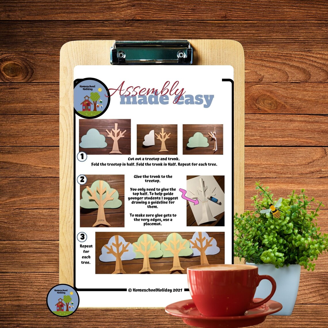 Four Seasons Tree Craft Template PDF - Homeschool Curriculum - Etsy