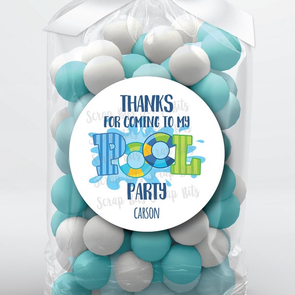 Pool Party Stickers - Etsy