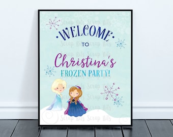 Frozen Party Sign - Etsy