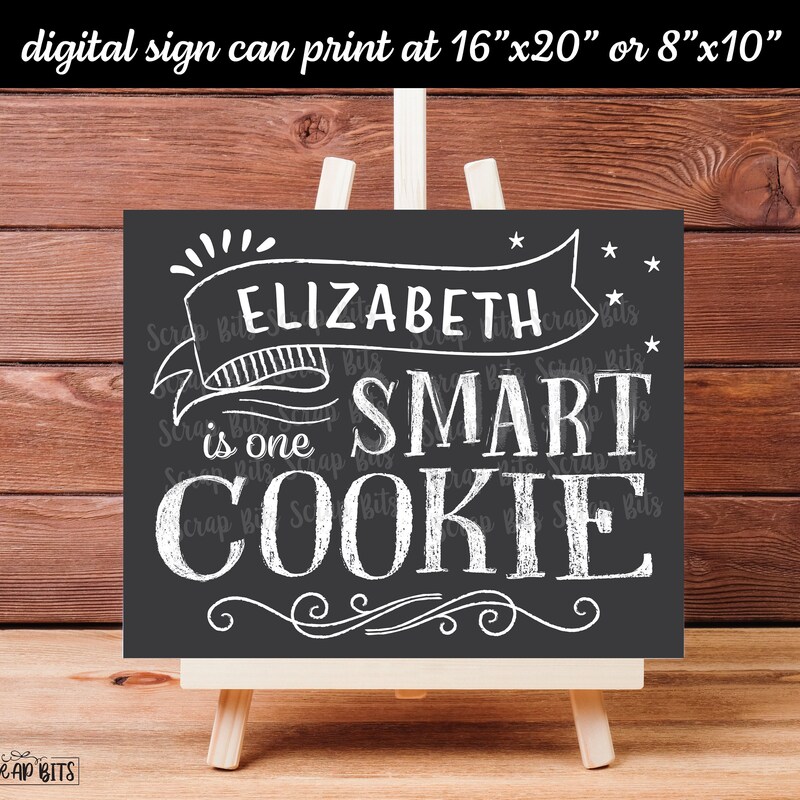 One Smart Cookie Sign - Etsy
