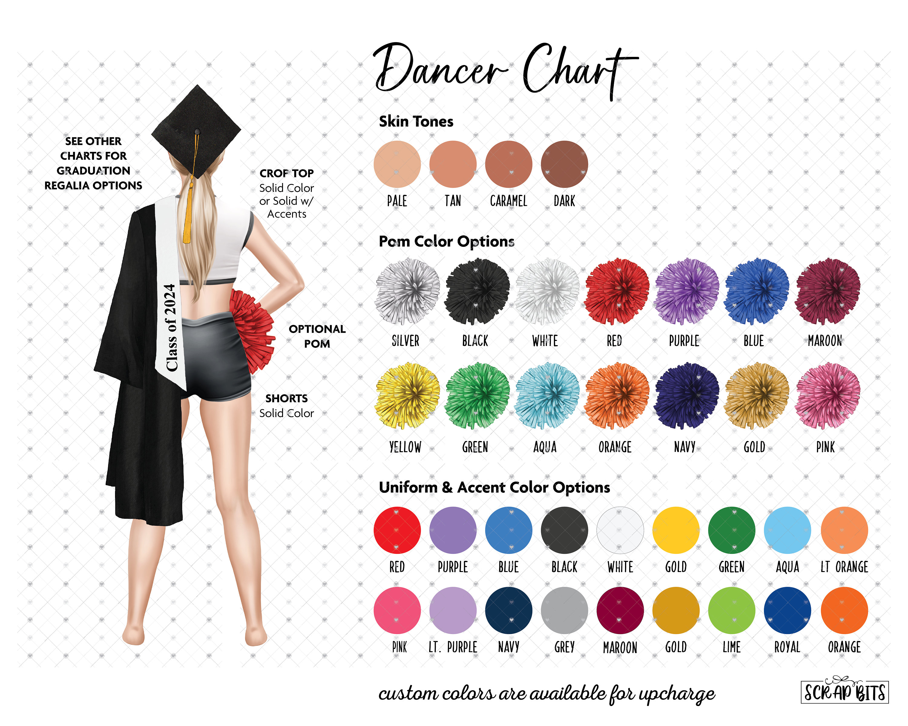 Dancer Graduation Portrait, Personalized Senior Dance Gift, Graduation ...