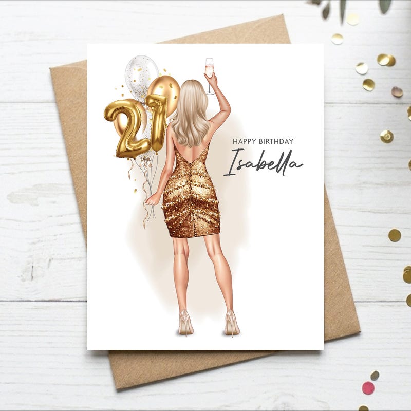 21st Birthday Foil Print - Etsy