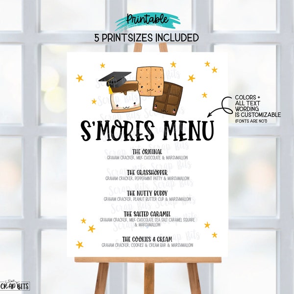 Smores Bar Sign - Etsy