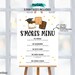 Graduation S'mores Menu Sign, Smore Bar Sign, S'mores Party Sign ...