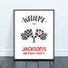 EDITABLE Printable Welcome Sign, Personalized Racing Party Welcome Sign ...