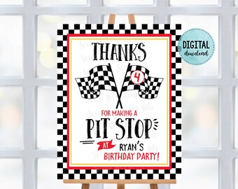 Racing Pit Stop Sign - Etsy