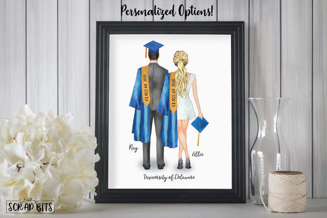Personalized Graduation Print Best Friends Graduation Unique - Etsy