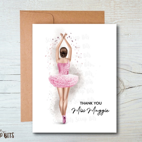 Ballerina Thank You - Etsy