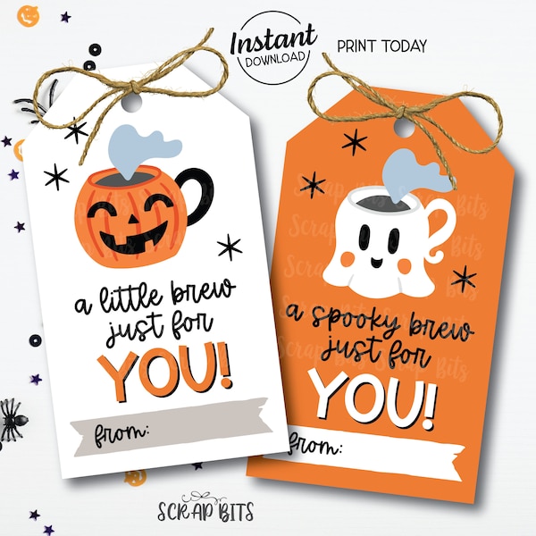 Coffee Favor Tags - Etsy