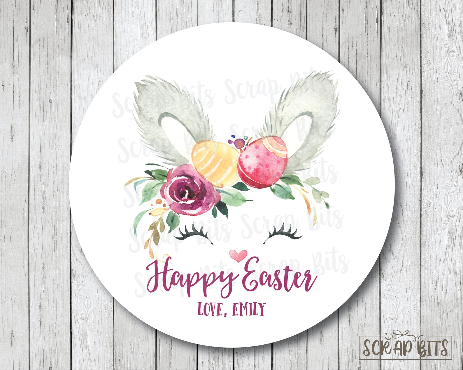 Printable Easter Toppers Watercolor Easter Toppers Easter - Etsy