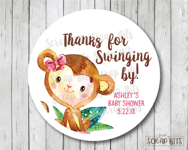 Personalized Printable Monkey Note Cards Personalized Monkey | Etsy