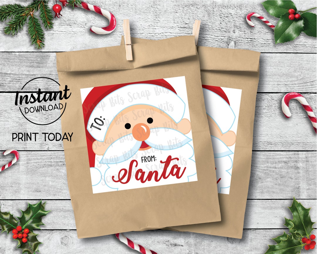From Santa Tags for Kids, Printable Christmas Tags, to From Tags for ...