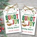 Christmas Bundt Cake Gift Tags, Wishing You Nothing Bundt Joy, Bundt ...