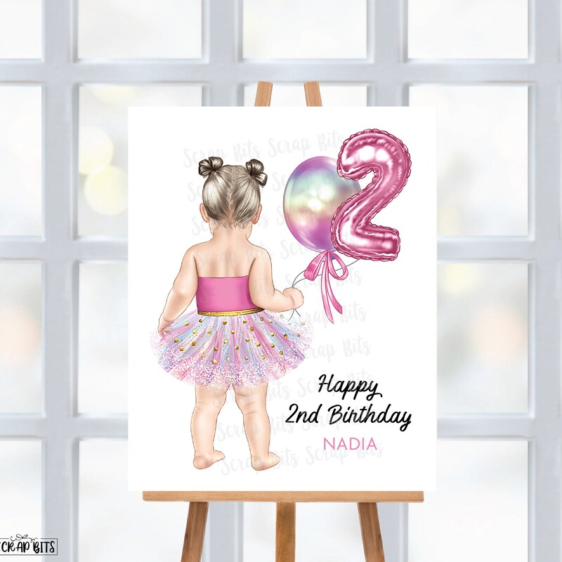2nd Birthday Poster - Etsy