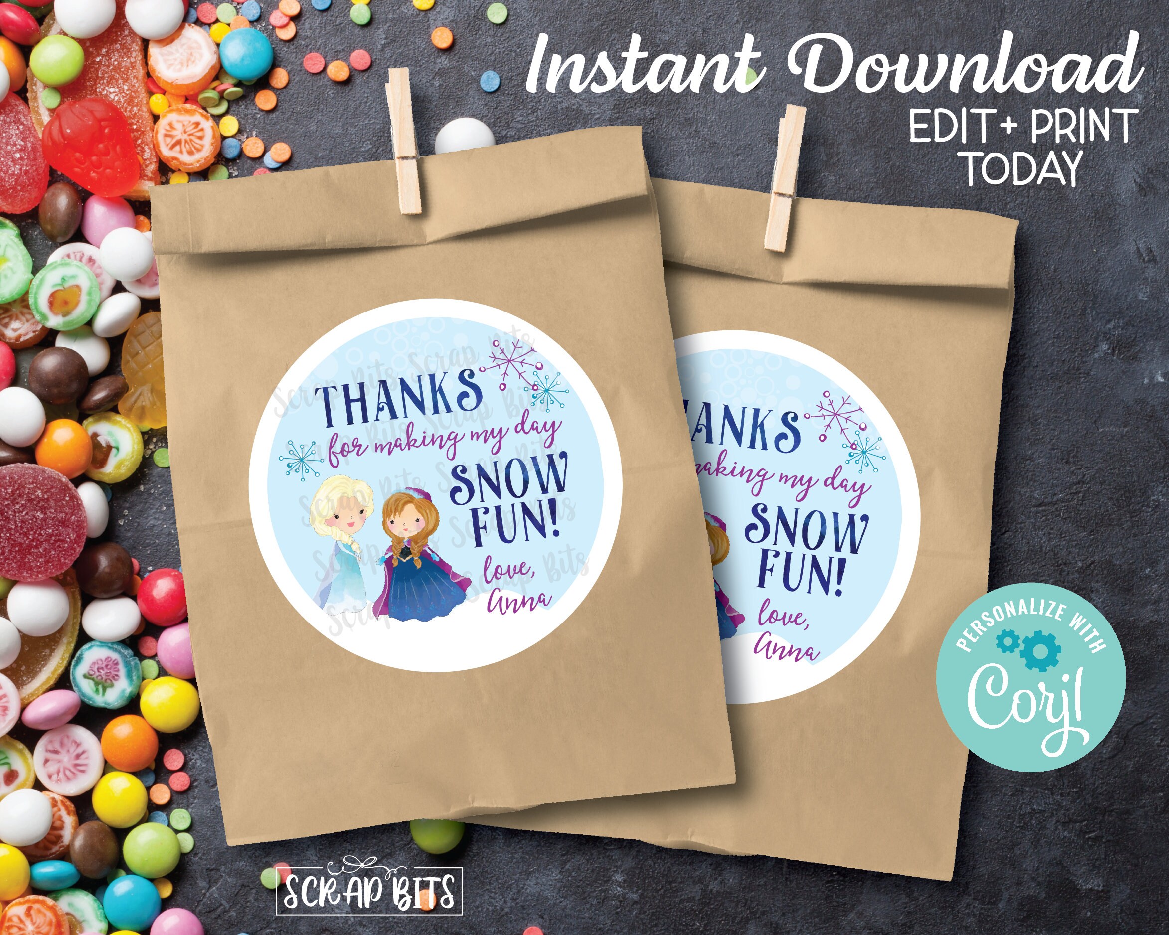 Frozen Thank You Template