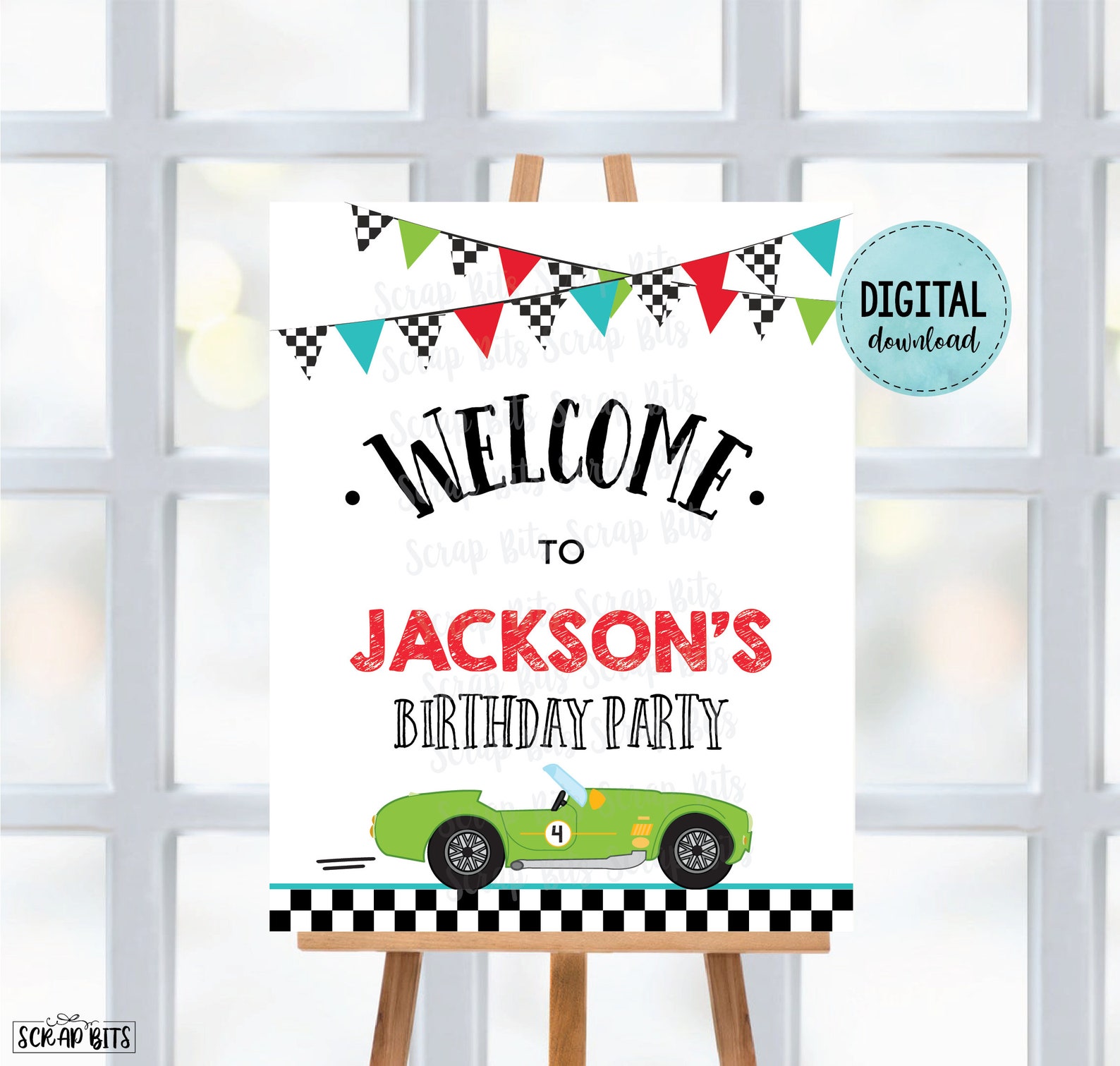 Personalized Printable Racing Party Sign Pit Stop Sign Race - Etsy