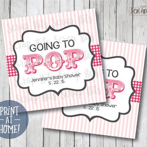 Personalized Printable Going to Pop Ready to Pop Tags Circus | Etsy
