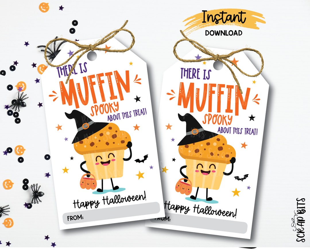 Halloween Muffin Tags, There is Muffin Spooky About This Treat ...