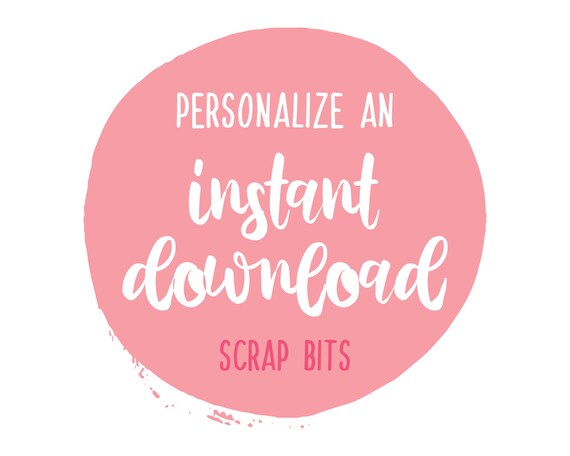 Add Personalization to an Instant Download Personalize Any | Etsy