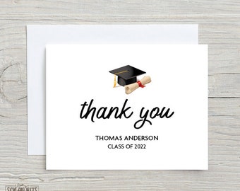 Grad Thank You Cards - Etsy