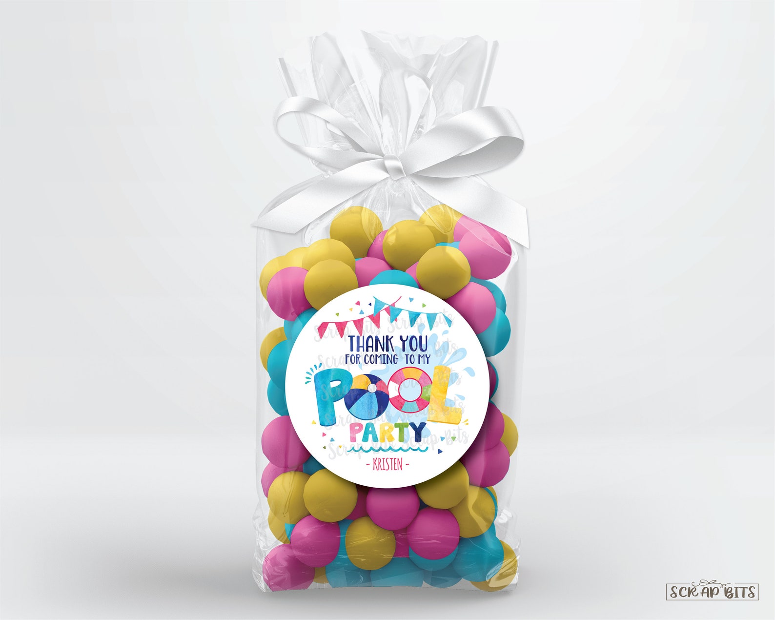 Personalized Pool Party Stickers Pool Party Tags Pool Party - Etsy