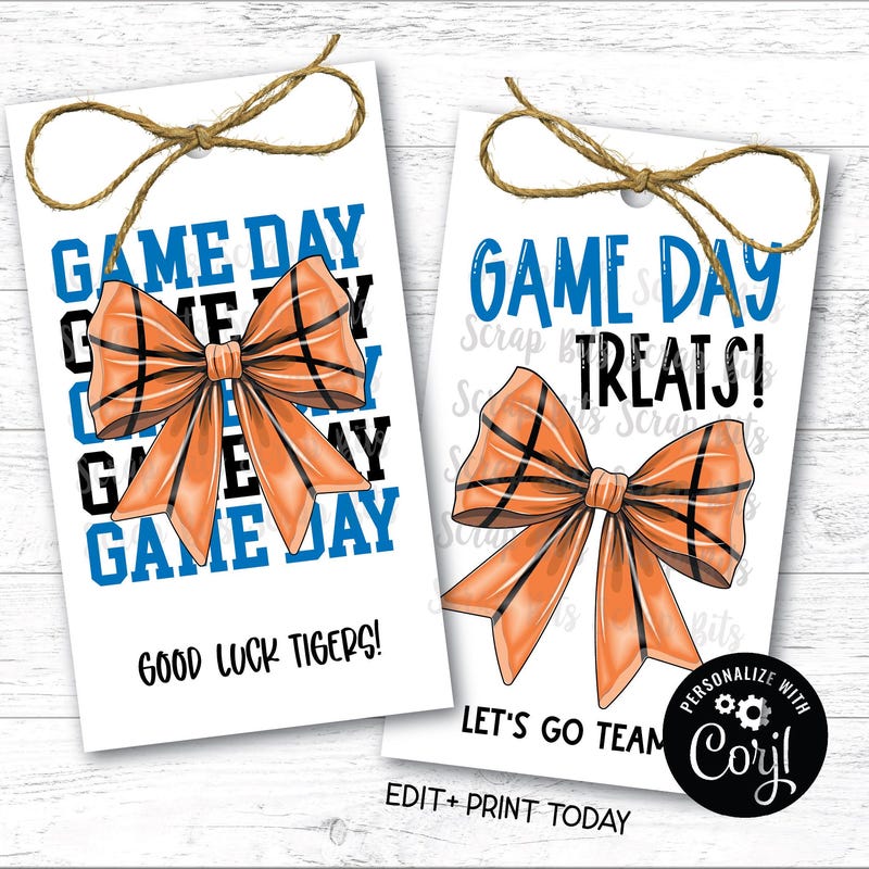 Game Day Treat Toppers - Etsy UK
