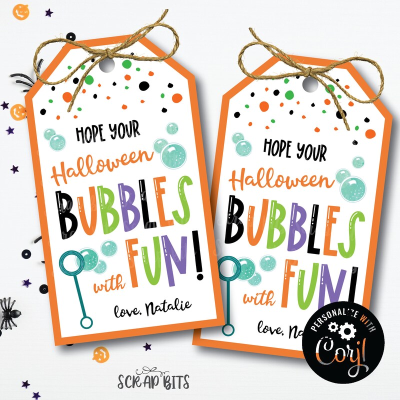 Bubbles Tag - Etsy