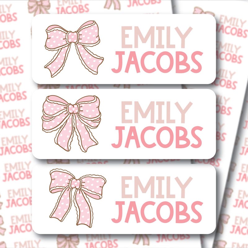 Polka Dot Labels - Etsy