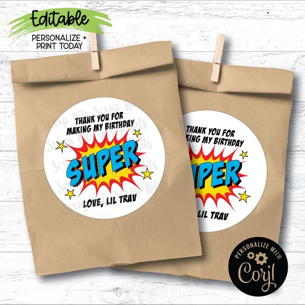 Super Hero Birthday - Etsy