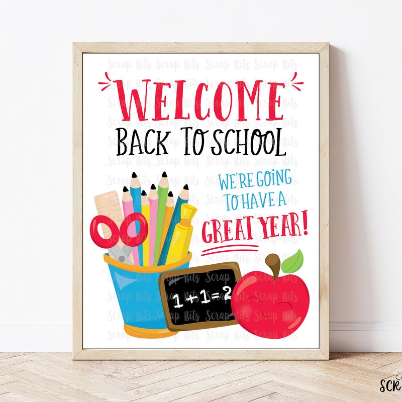 Welcome Back Sign - Etsy