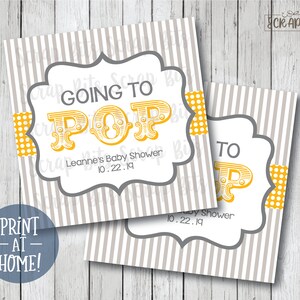 Personalized Printable Going to Pop Ready to Pop Tags Circus | Etsy