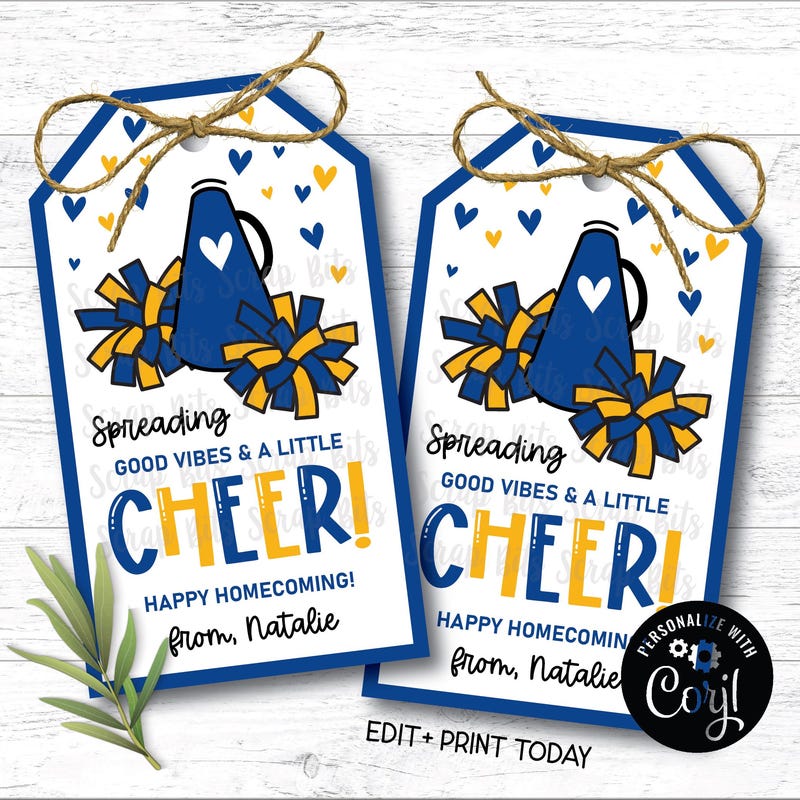 Cheer Name Tags for Bag - Etsy