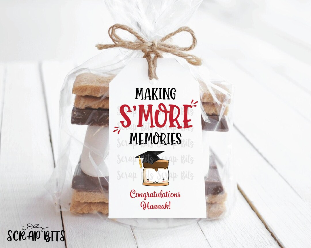 S'more Graduation Favor Tags & Bags, Making S'more Memories, Smore ...