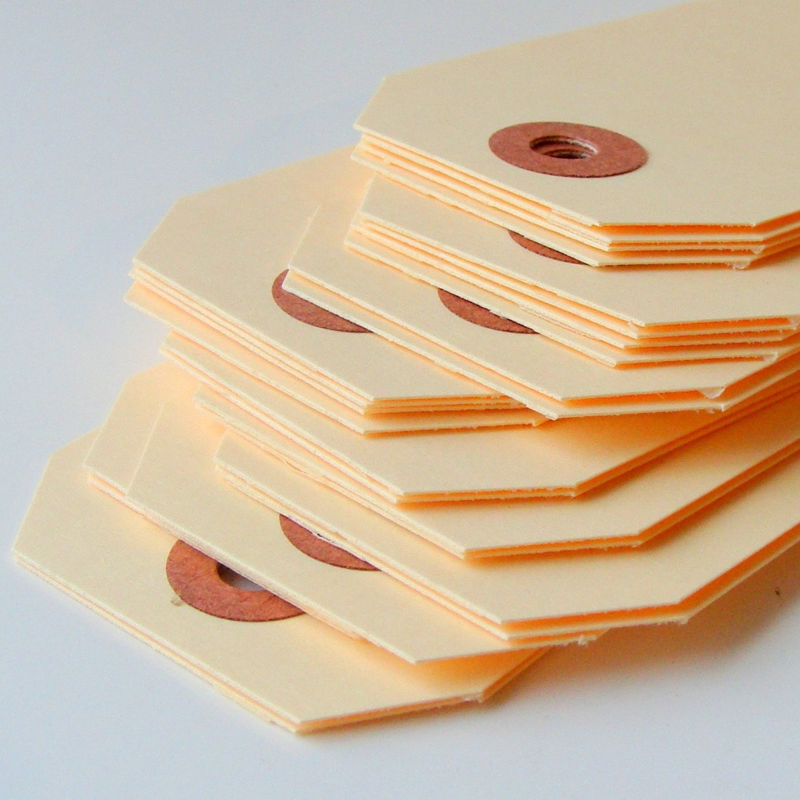 25 Raw Manilla Parcel Shipping Tags, Manilla Craft Tags, Blank Cream ...