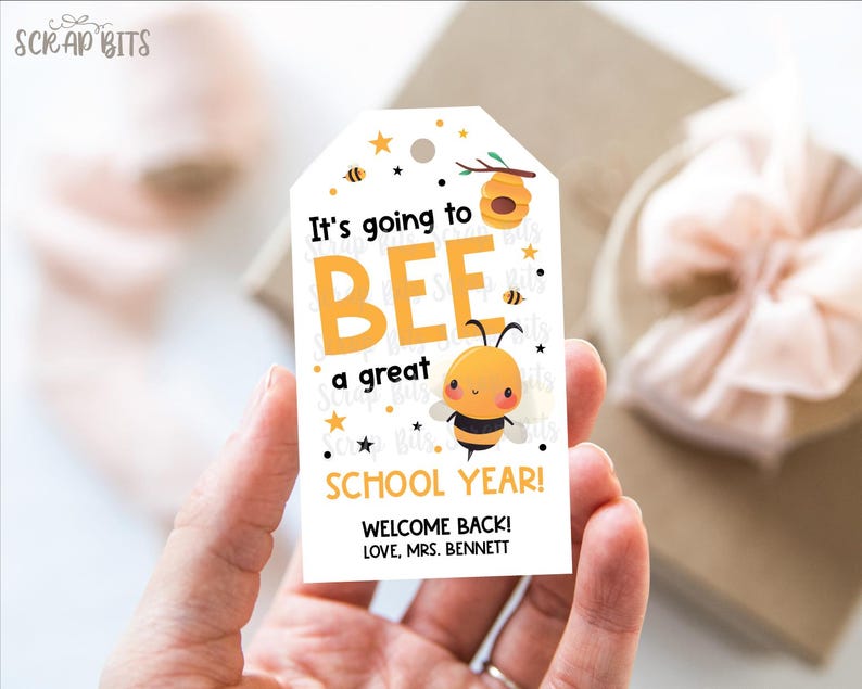 Back to School Tags, It's Going to BEE A Great School Year ...