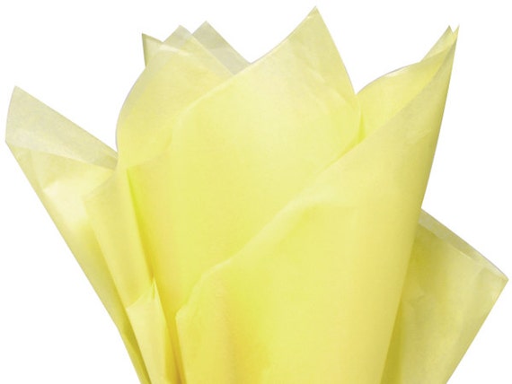 Yellow Tissue Paper 24 Sheets Pale Yellow Tissue Paper Yellow Tissue ...