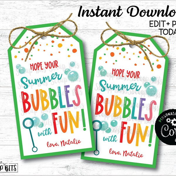 Bubble Tags - Etsy