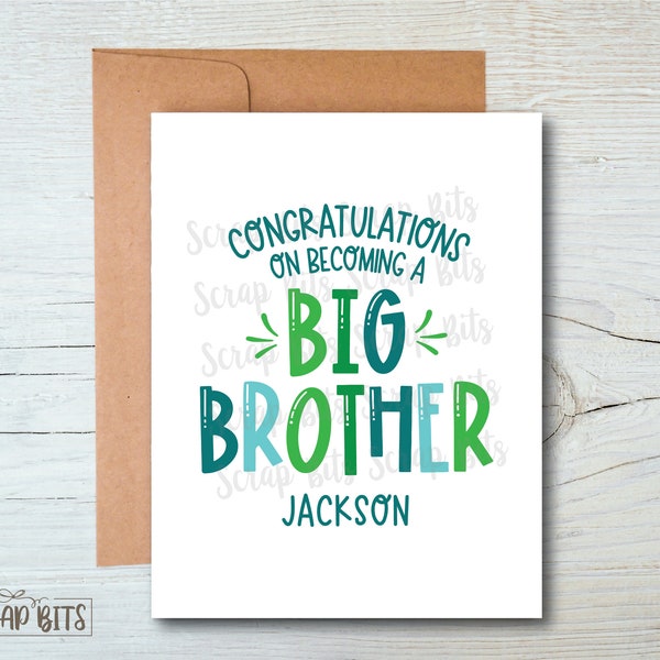 Personalized Brother Card - Etsy